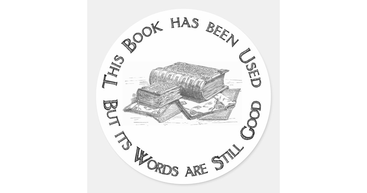 Used Book Gift Bookplate | Zazzle