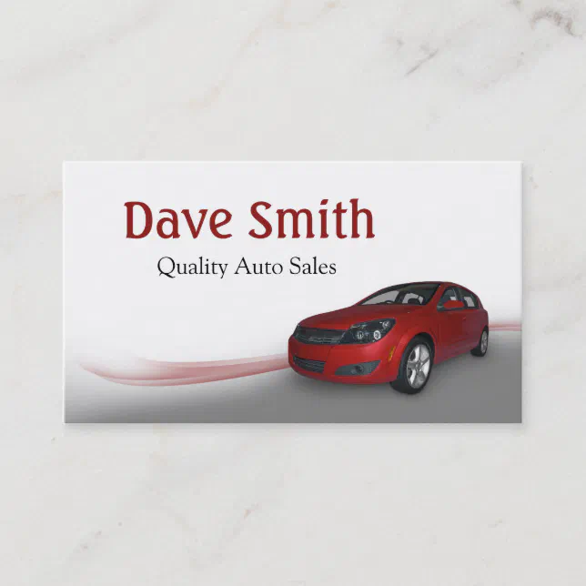 Used Car Dealer and Service Business Card | Zazzle