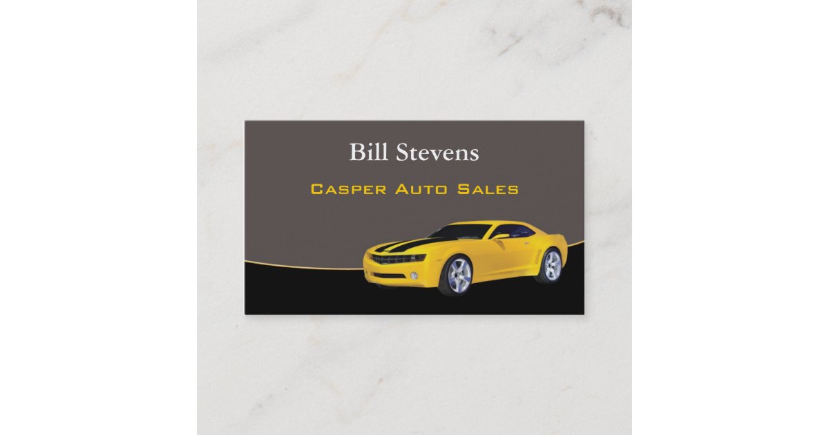 Used Car Dealer Business Card | Zazzle