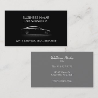 Used Cars Business cards | Zazzle