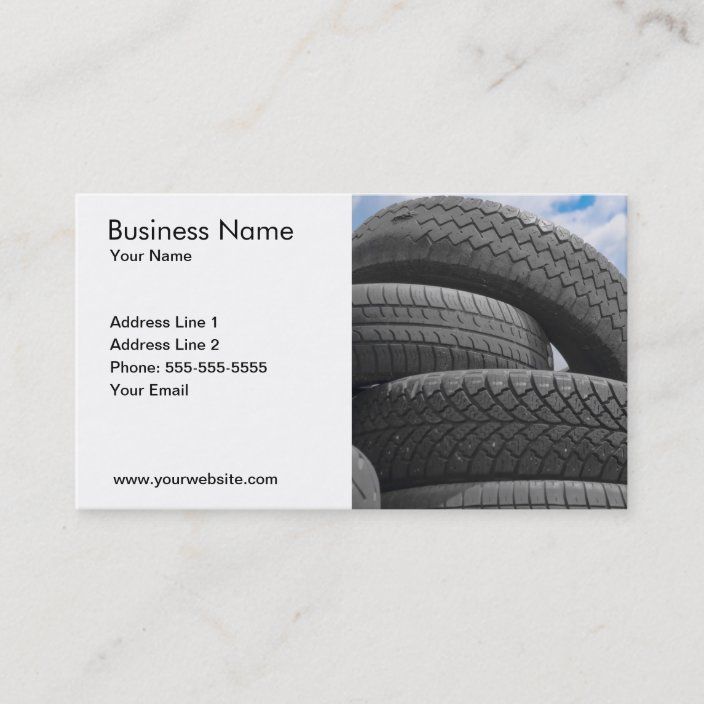 Used Tires Business Card | Zazzle.com