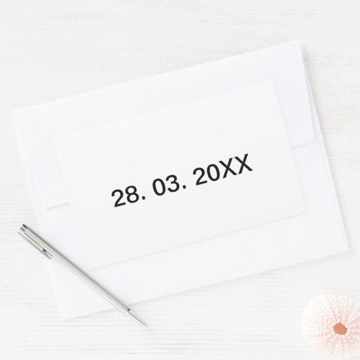 Useful Editable Personal Text Rectangular Sticker | Zazzle