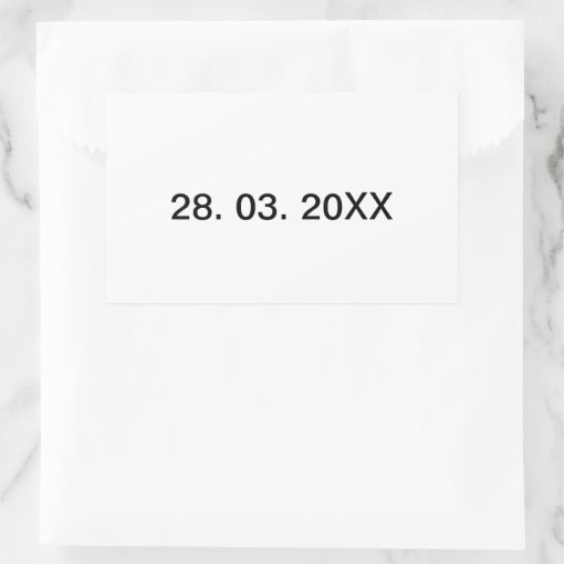 Useful Editable Personal Text Rectangular Sticker | Zazzle