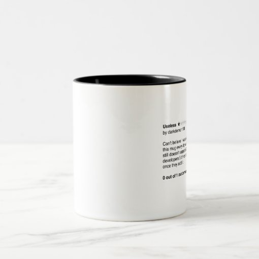 Useless Two-Tone Coffee Mug | Zazzle