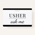 Usher Ask Me Badge | Zazzle