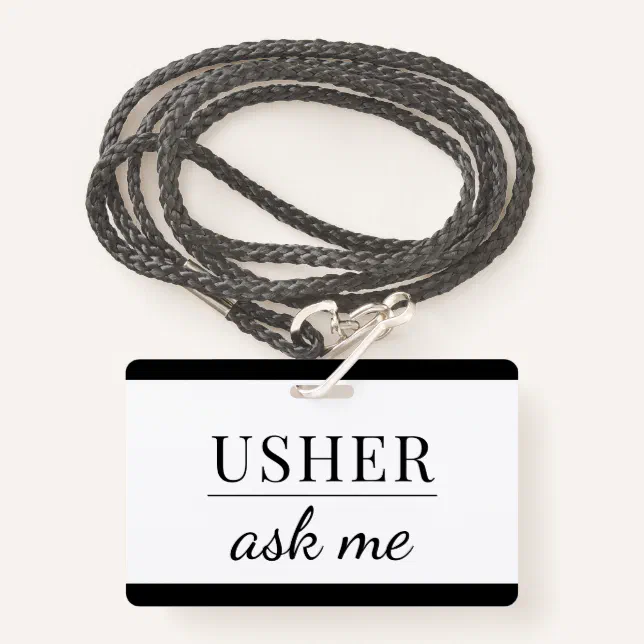 Usher Ask Me Badge | Zazzle