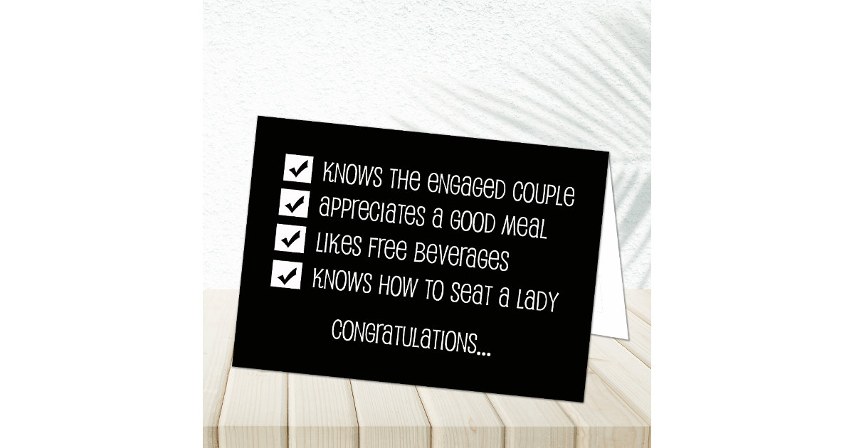 Usher Card -- Qualified Usher? | Zazzle