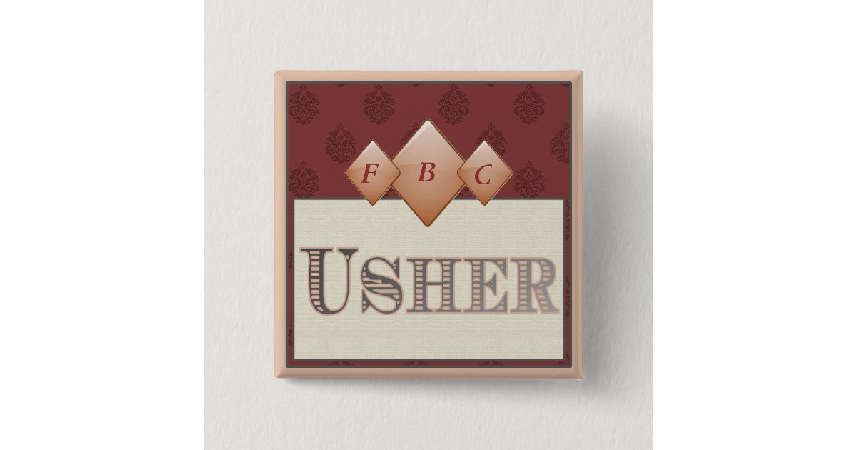 Ushers Pin | Zazzle