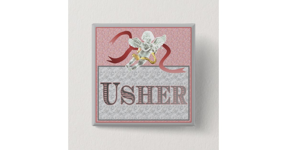 Usher's Pin / Button | Zazzle
