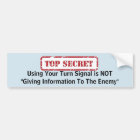 If using your blinker is too difficult... bumper sticker | Zazzle.com