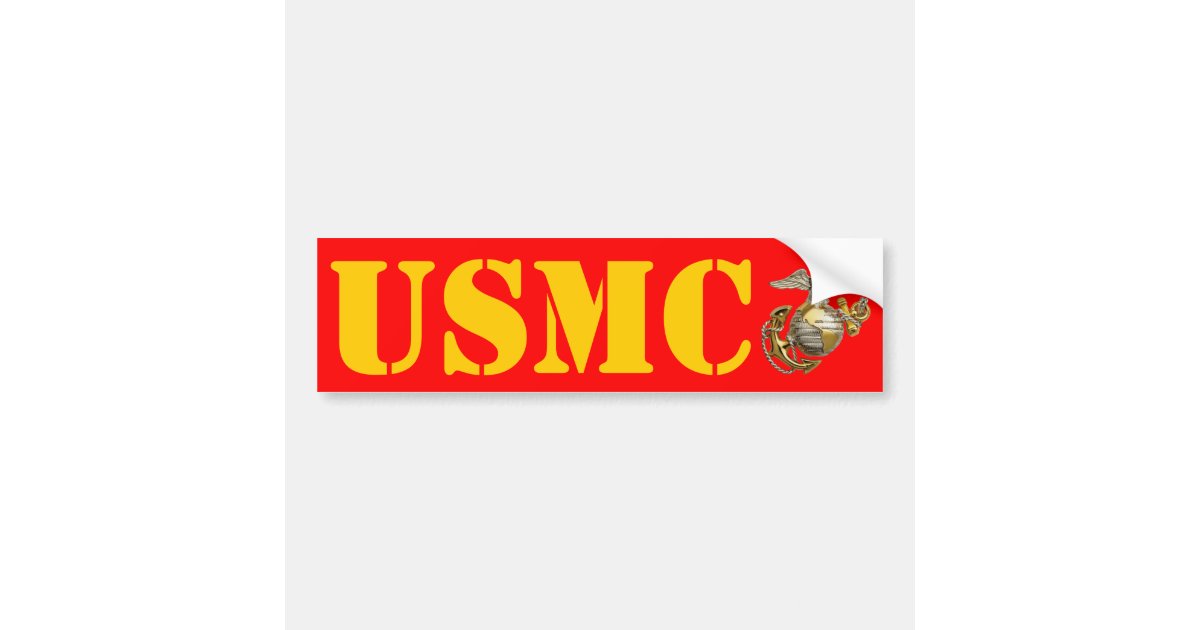 USMC BUMPER STICKER | Zazzle