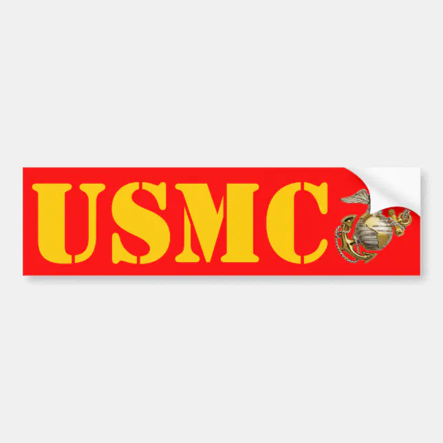 USMC BUMPER STICKER | Zazzle