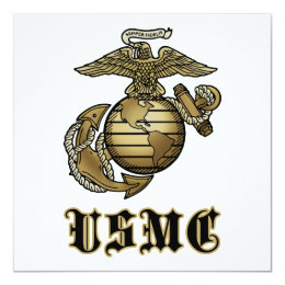 Marine Corps Invitations & Announcements | Zazzle