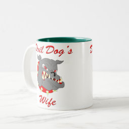 USMC Devil Dog's Wife Two-Tone Coffee Mug | Zazzle