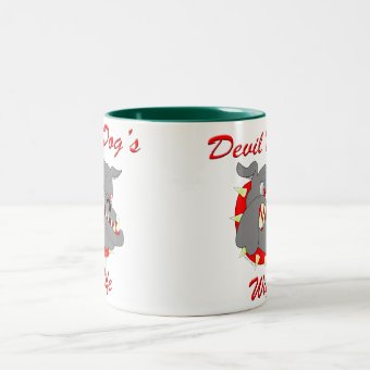 USMC Devil Dog's Wife Two-Tone Coffee Mug | Zazzle