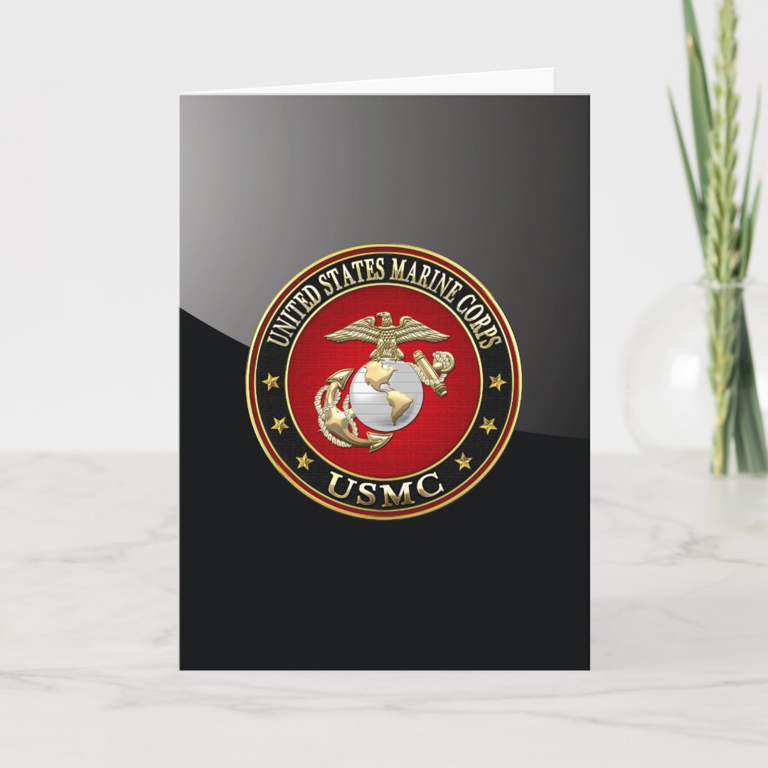 USMC EGA [Special Edition] [3D] Card | Zazzle
