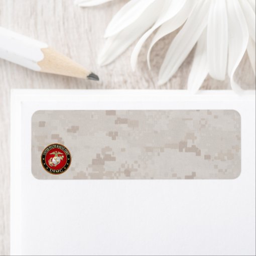 USMC EGA [Special Edition] [3D] Label | Zazzle