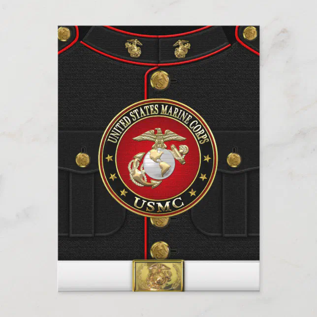 USMC EGA [Special Edition] [3D] Postcard | Zazzle