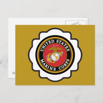 USMC Emblem Seal Postcard | Zazzle
