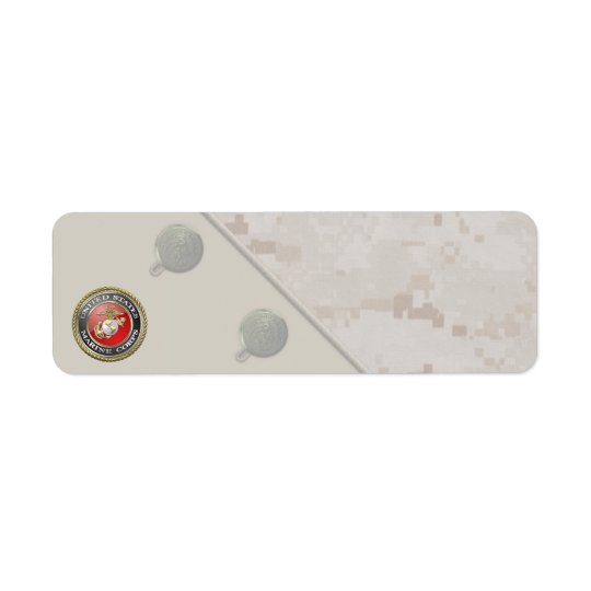 USMC Emblem & Uniform [3D] Label | Zazzle.com