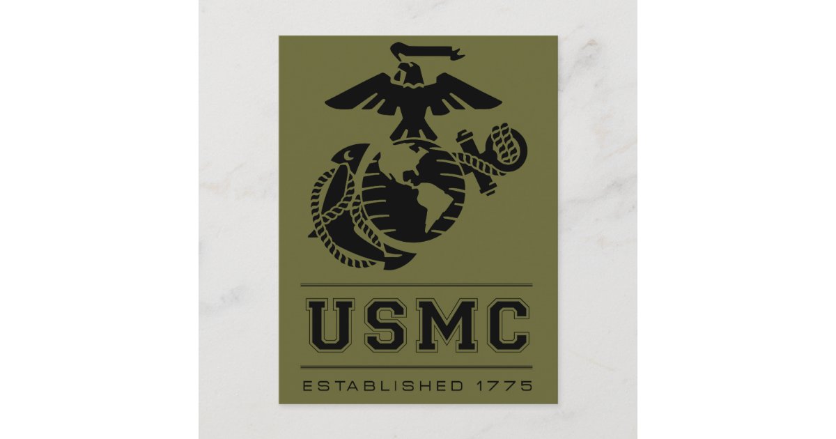 USMC Established 1775 Postcard | Zazzle