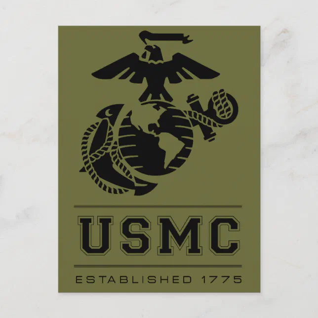 USMC Established 1775 Postcard | Zazzle