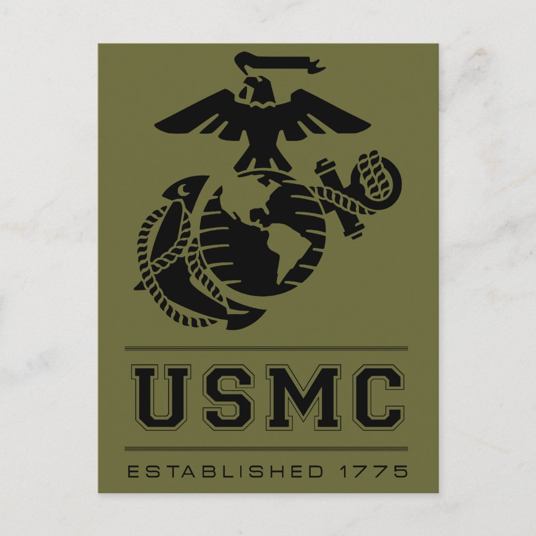 USMC Established 1775 Postcard | Zazzle