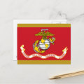 USMC Flag Postcard | Zazzle