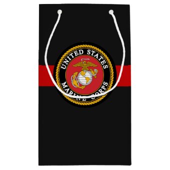USMC Gift Bags for a Marine Corps Gift - Black | Zazzle