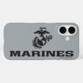 USMC Logo Stacked Black Logo Case-Mate iPhone Case | Zazzle