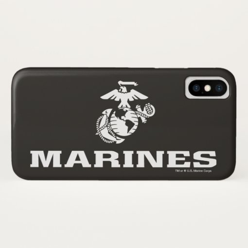USMC Logo Stacked - White Case-Mate iPhone Case | Zazzle