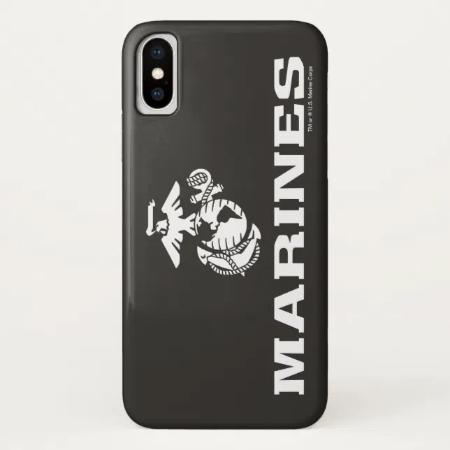 USMC Logo Stacked - White Case-Mate iPhone Case | Zazzle