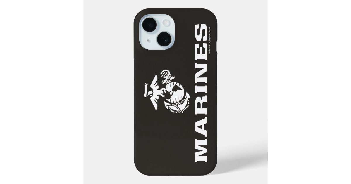 USMC Logo Stacked - White Case-Mate iPhone Case | Zazzle