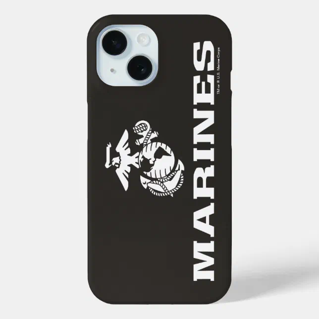 USMC Logo Stacked - White Case-Mate iPhone Case | Zazzle