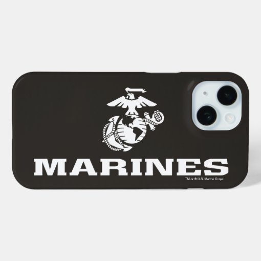 USMC Logo Stacked - White Case-Mate iPhone Case | Zazzle