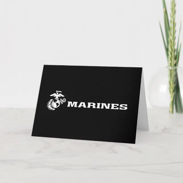 USMC Logo - White Note Card | Zazzle