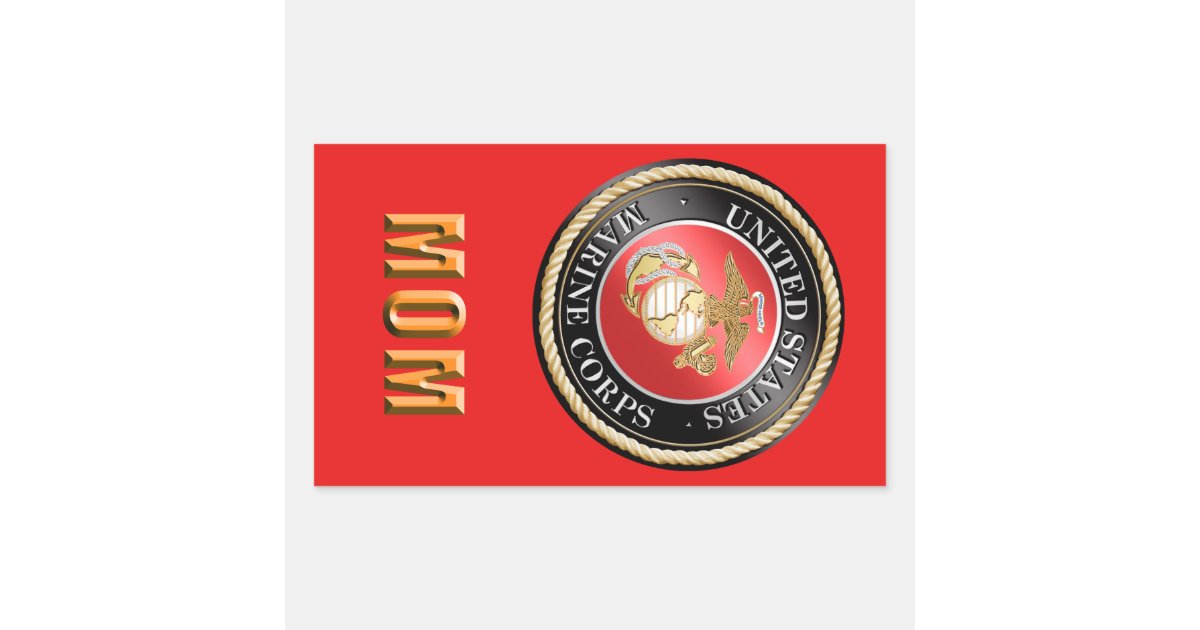 USMC Mom Sticker | Zazzle