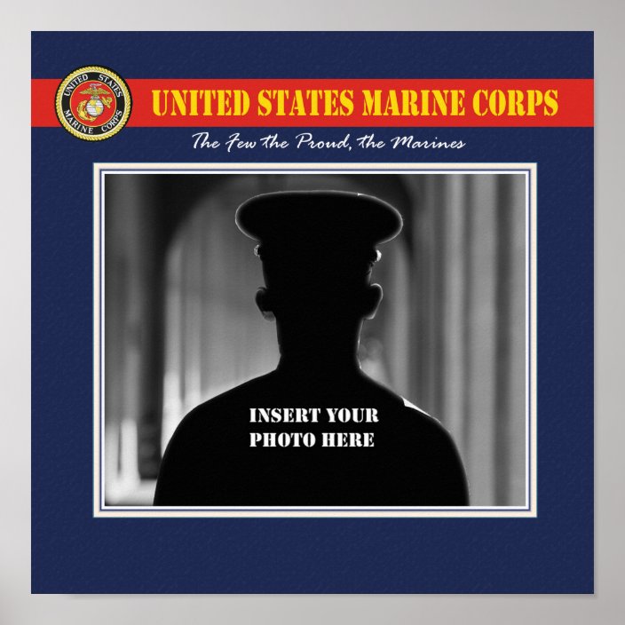 USMC Portrait Photo Page Poster | Zazzle.com
