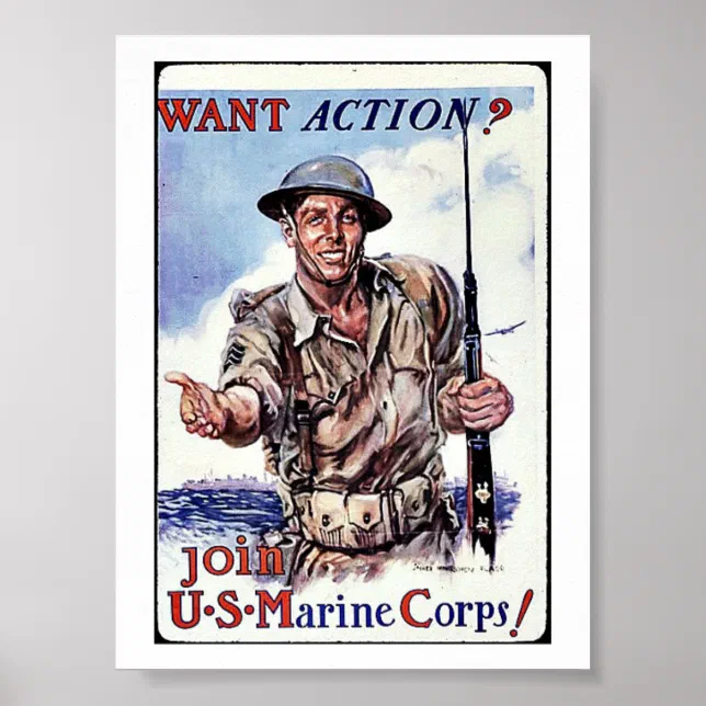 Usmc Recruit Poster | Zazzle