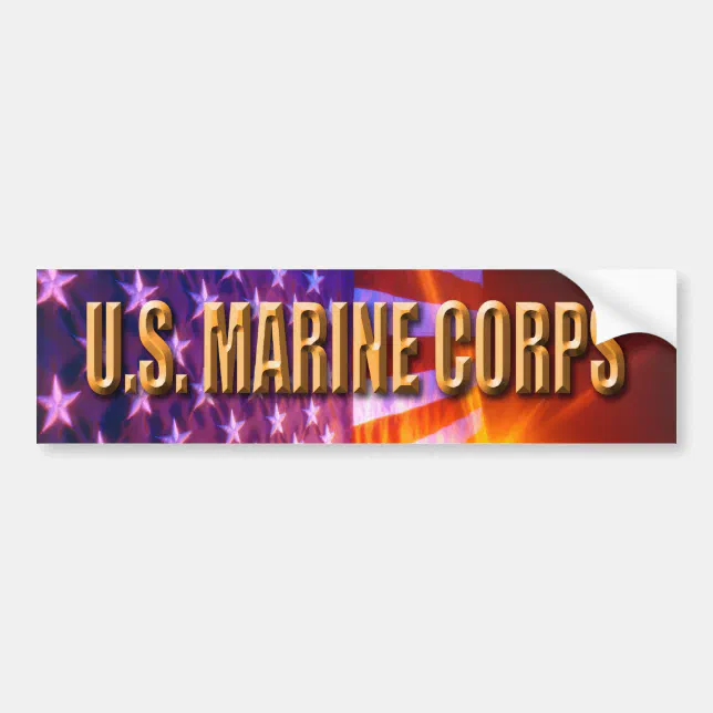 USMC Retired Bumper Sticker | Zazzle