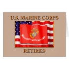 USMC Retired Greeting Card | Zazzle.com