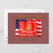 USMC retired Postcard | Zazzle