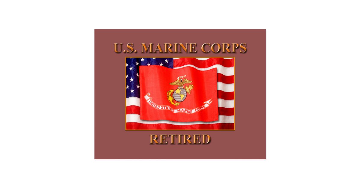 USMC retired Postcard | Zazzle.com