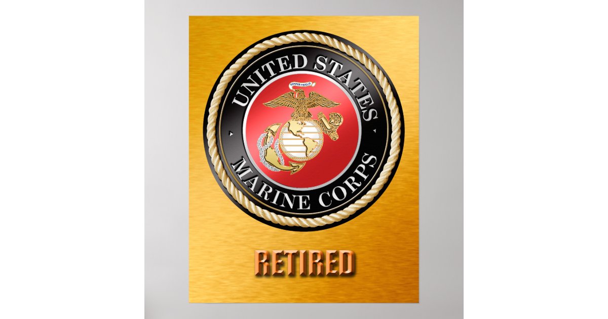 USMC Retired Poster | Zazzle.com