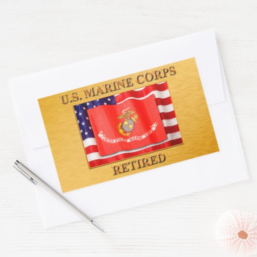 USMC Retired Sticker | Zazzle