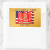 USMC Retired Sticker | Zazzle