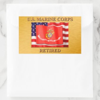 USMC Retired Sticker | Zazzle
