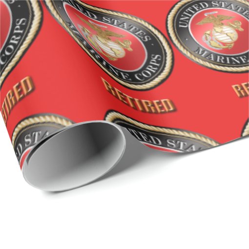 USMC Retired Wrapping Paper | Zazzle