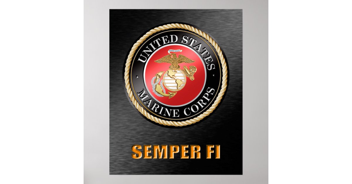 USMC Semper Fi Poster | Zazzle