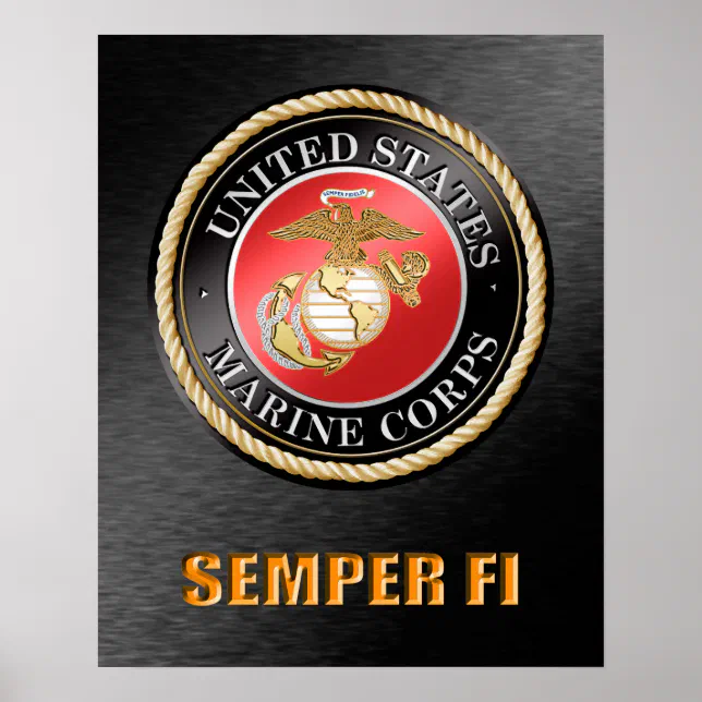 USMC Semper Fi Poster | Zazzle